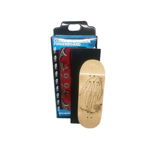 Close Up Engraved Skull Logo 34mm Complete Setup Wooden Fingerboard ...