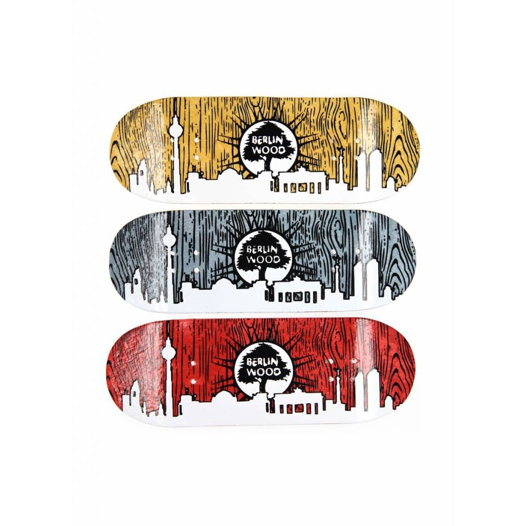 Berlinwood Fingerboards - BW Skyline Graphic X-Wide 33.3mm Wooden Deck ...